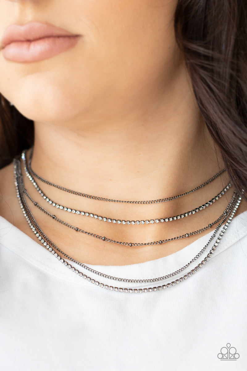 Paparazzi Dangerously Demure - Necklace Black Box 109 – Cynthia’s ...