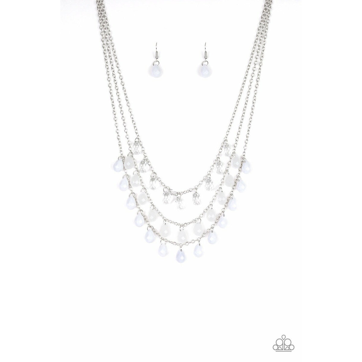 Paparazzi Melting Ice Caps - Necklace White Box 26 – Cynthia’s Dazzling ...