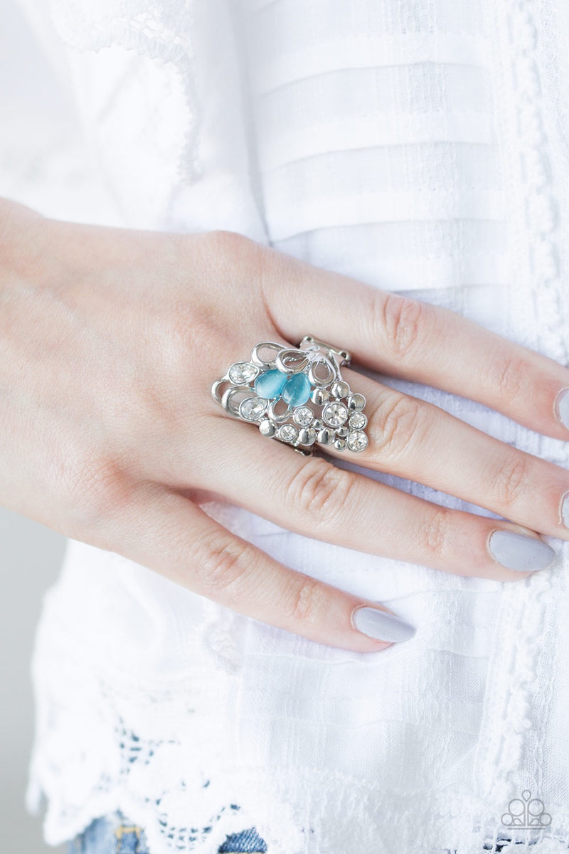 Paparazzi Sparkle Splash - Ring Blue Moonstone Box 13 – Cynthia’s ...