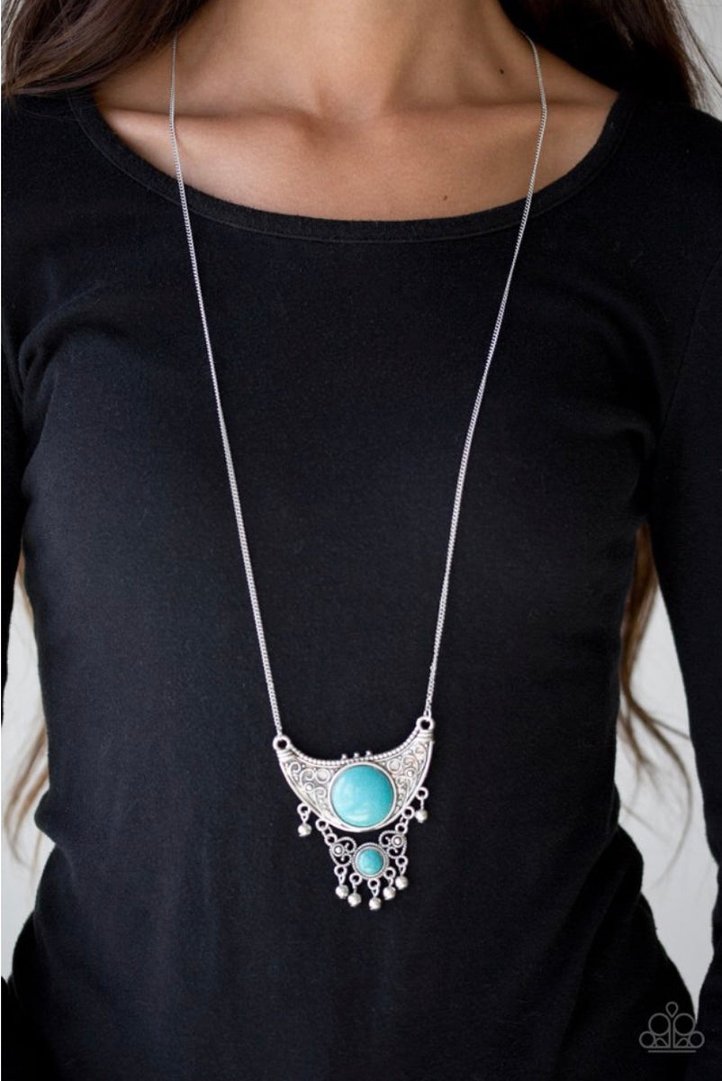 Paparazzi Summit Style - Necklace Blue Stone Box 13 – Cynthia’s ...