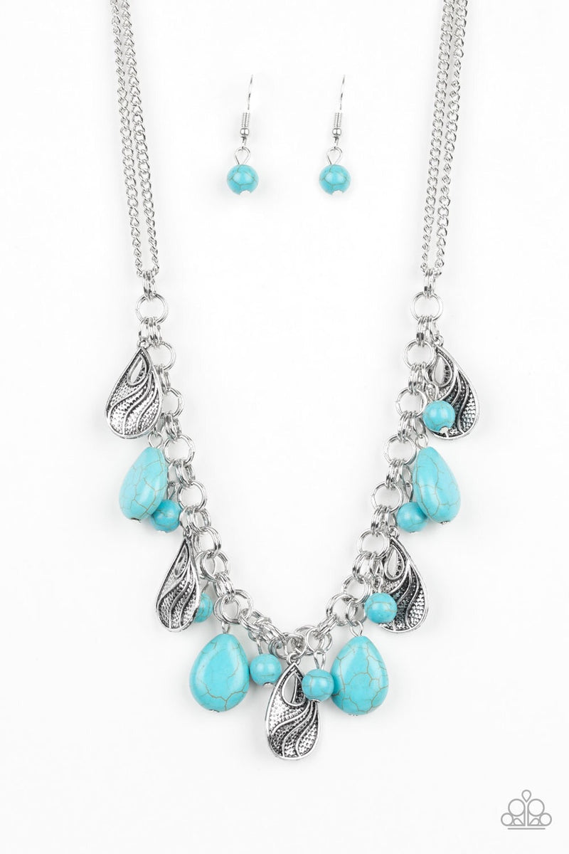 Paparazzi Terra Tranquility - Necklace Blue Stone Box 32 – Cynthia’s ...