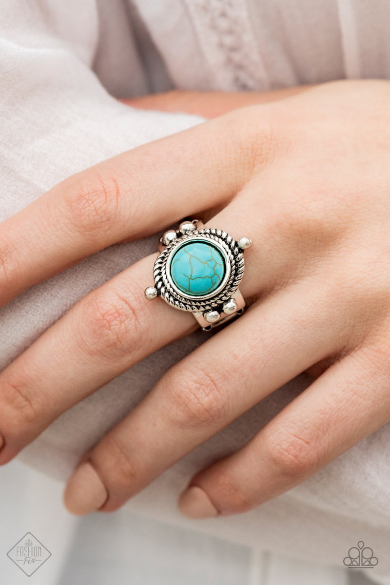 Paparazzi Prone To Wander - Ring Blue Stone Box 13 – Cynthia’s Dazzling ...